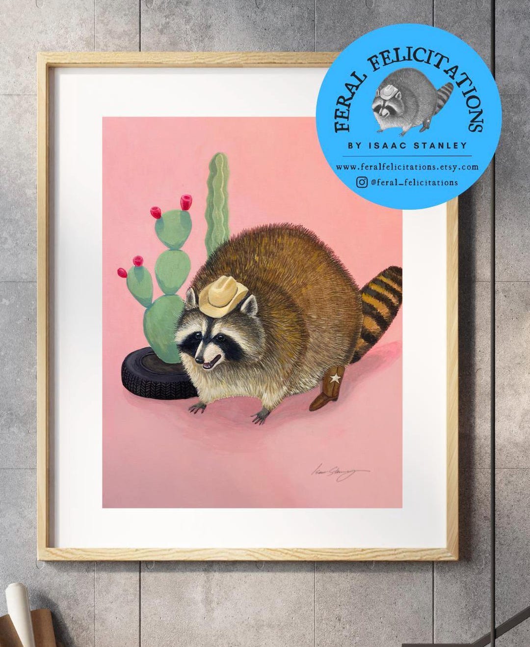 Daniel Coon Unframed Matte Poster Print - Original Art by Feral ...