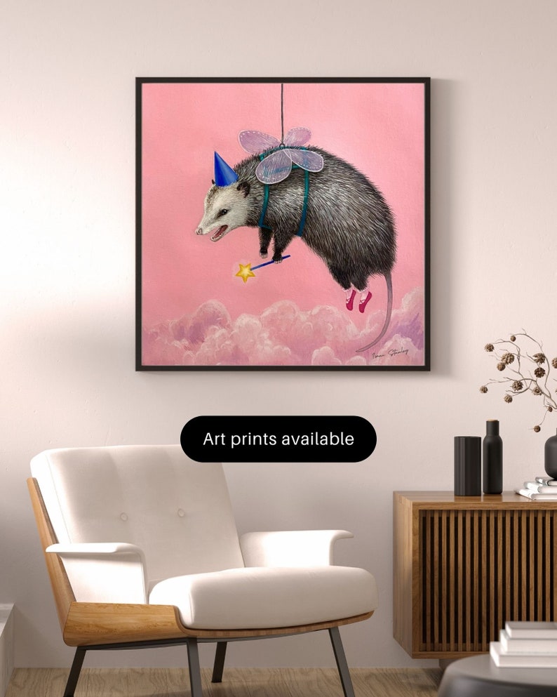 Beautiful Fairy God Possum Downloadable Fine Art - Etsy