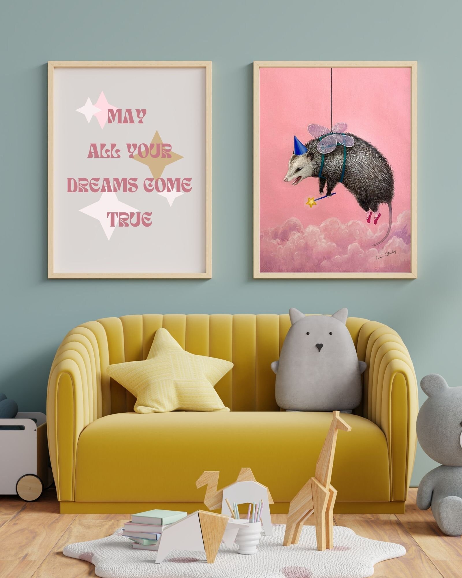 Beautiful Fairy God Possum Downloadable Fine Art - Etsy