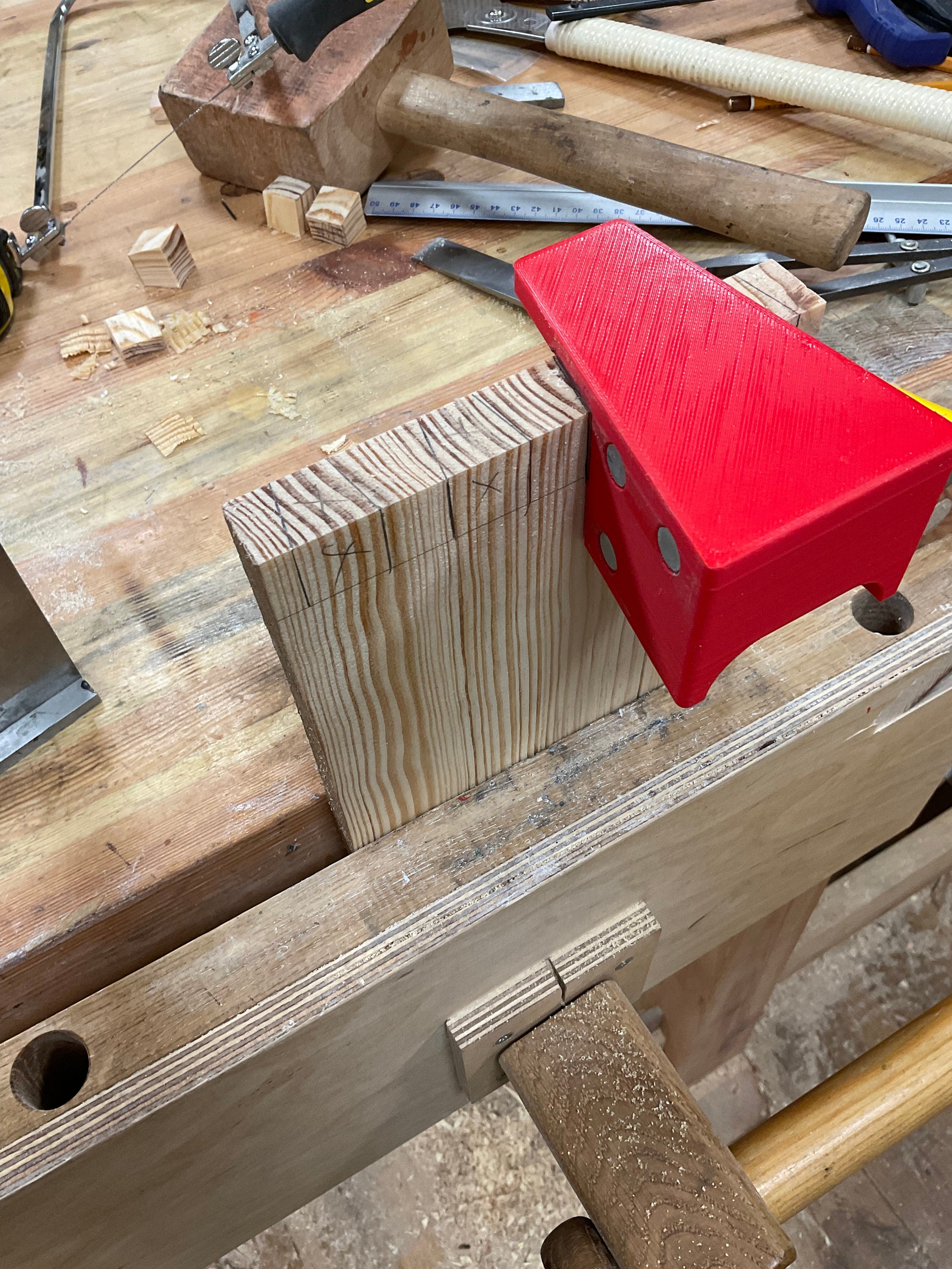 Dovetail Jig 1:5 for Hand Cutting Dovetails, With Anti-slip and Magnets ...