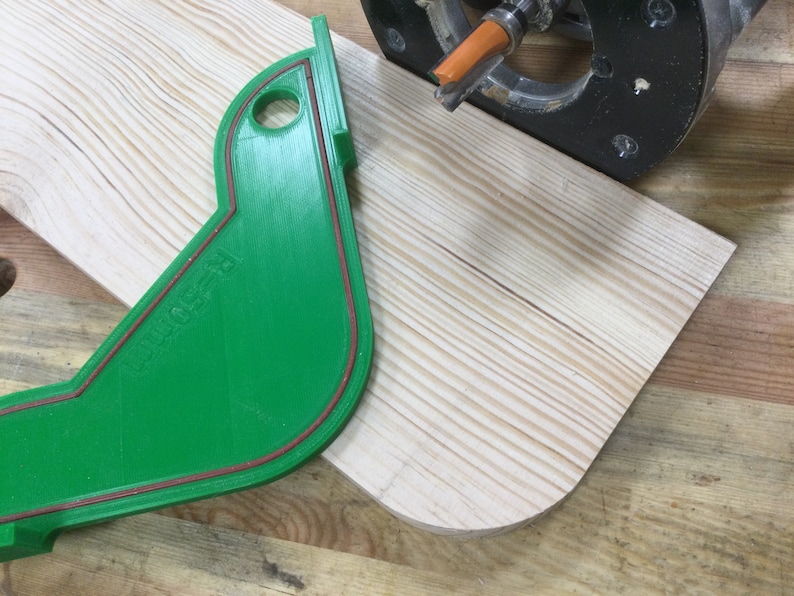 Roundcorner Jig for Router, R=50mm, With Anti-slip, for Hand- and Table ...