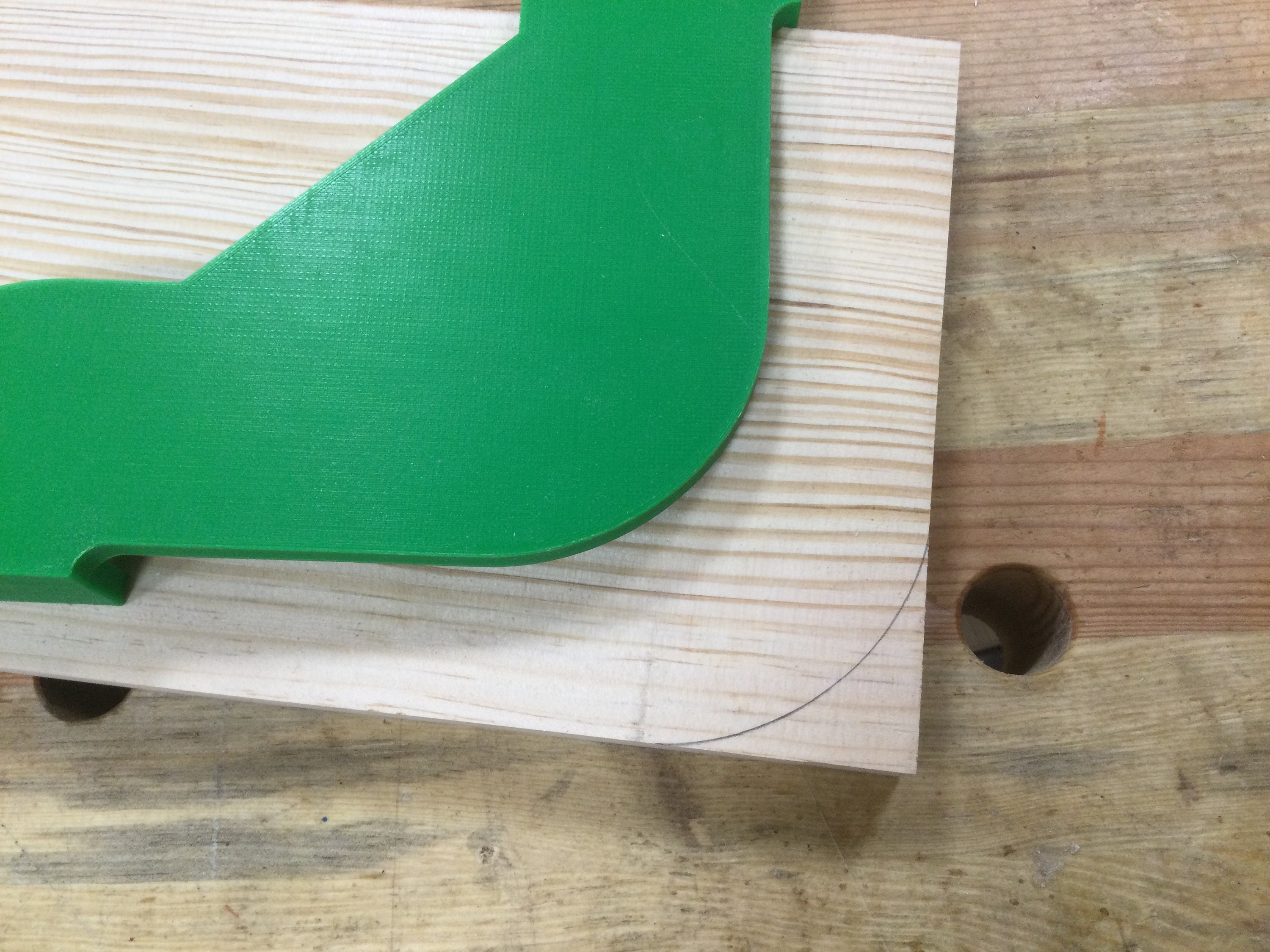 Roundcorner Jig for Router, R=50mm, With Anti-slip, for Hand- and Table ...