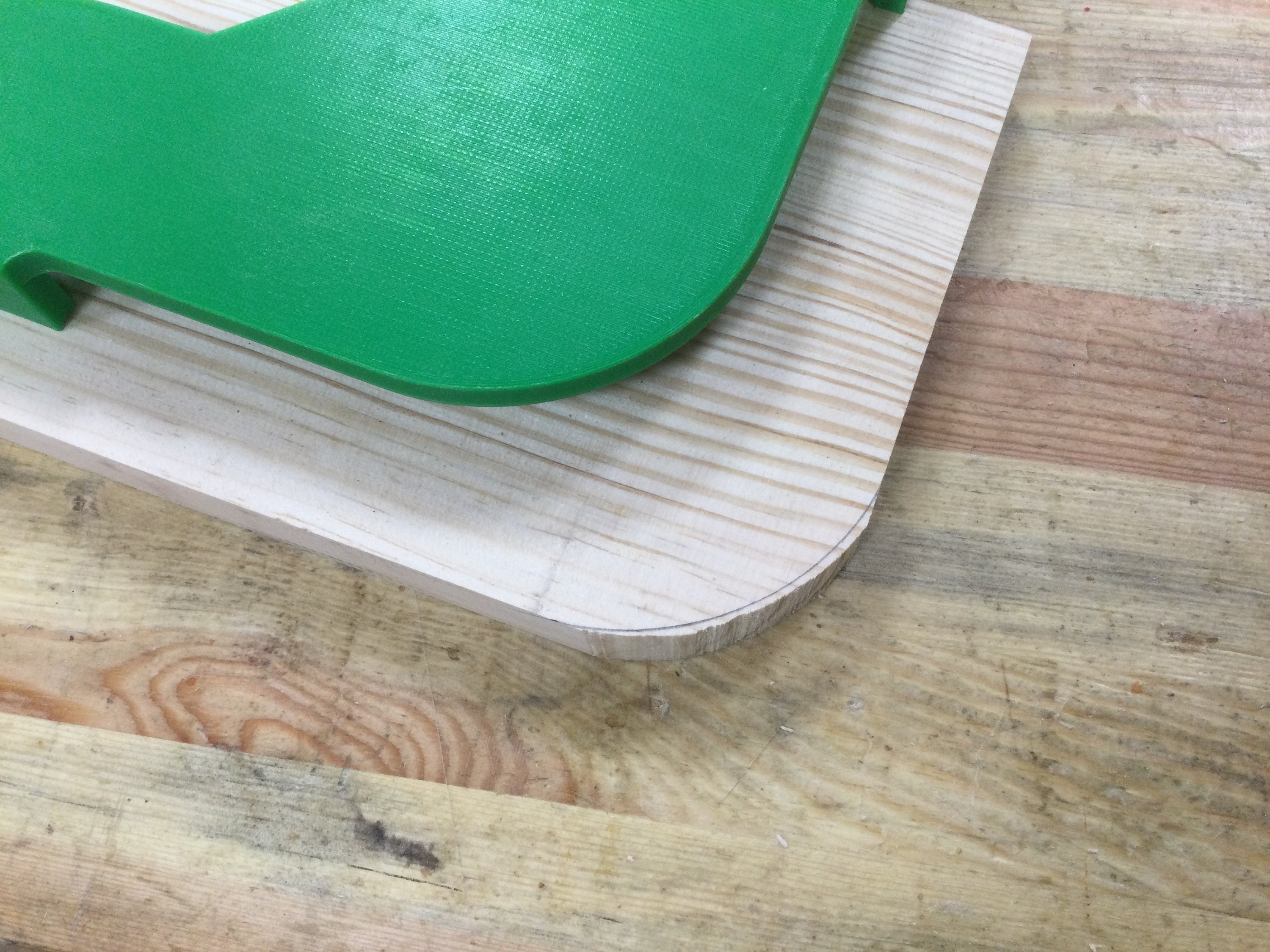 Roundcorner Jig for Router, R=50mm, With Anti-slip, for Hand- and Table ...