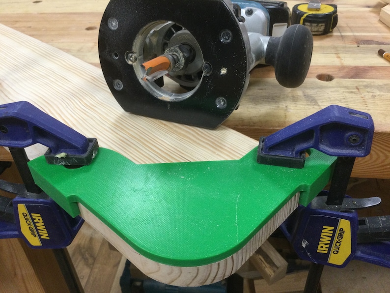 Roundcorner Jig for Router, R=50mm, With Anti-slip, for Hand- and Table ...