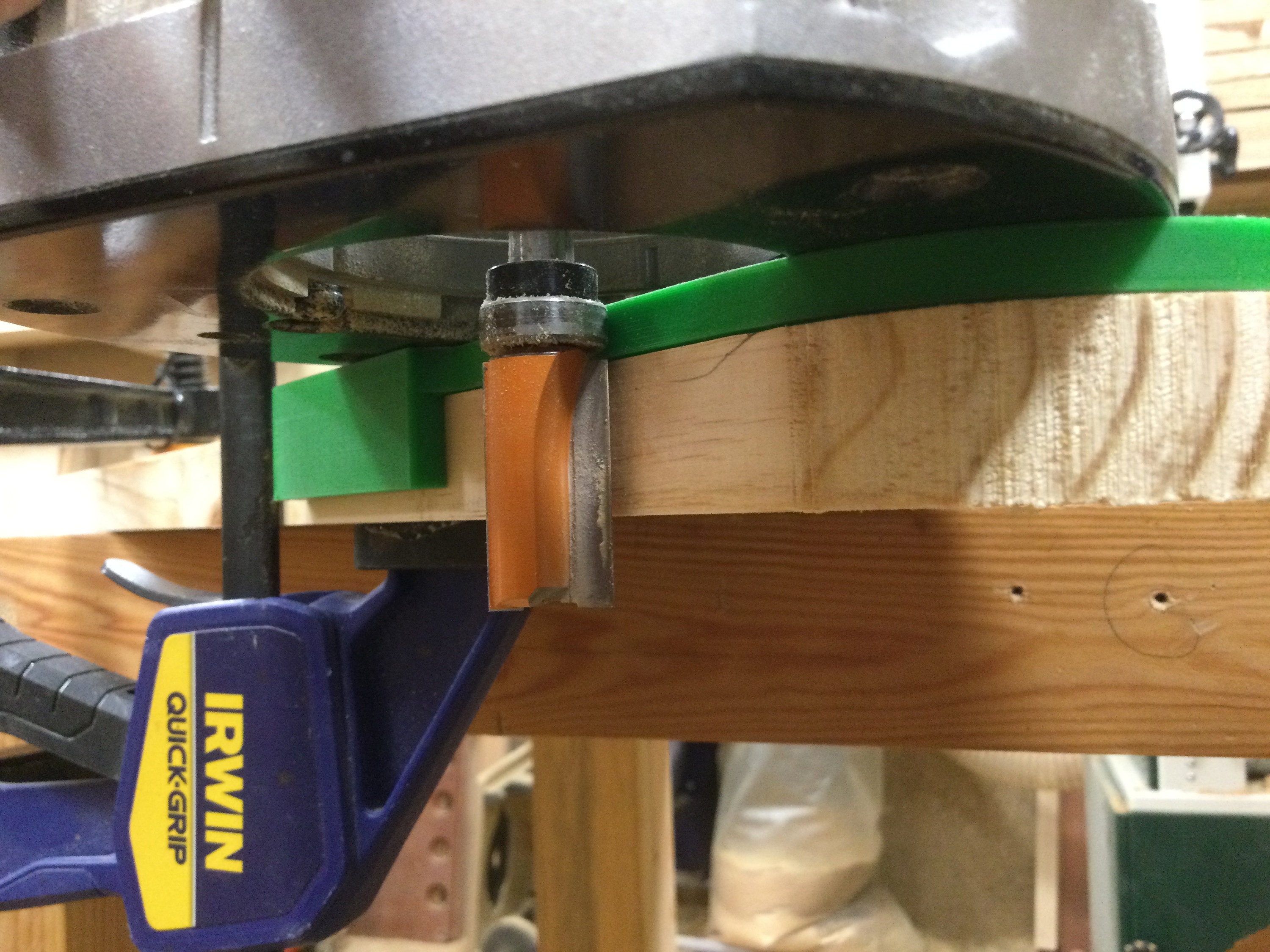 Roundcorner Jig for Router, R=50mm, With Anti-slip, for Hand- and Table ...