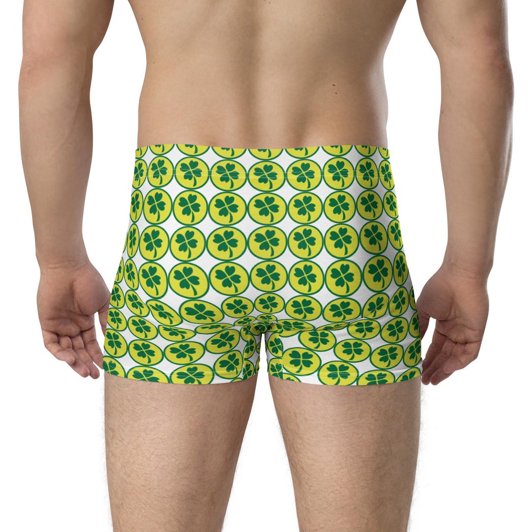 Boxer Briefs With Lucky Four Leaf Clover Design - Etsy