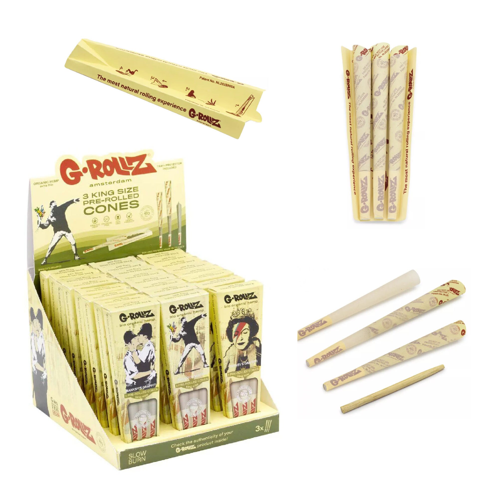 Street Art Banksy Metal Rolling Tray With Pre Rolls Cones and Rolling ...