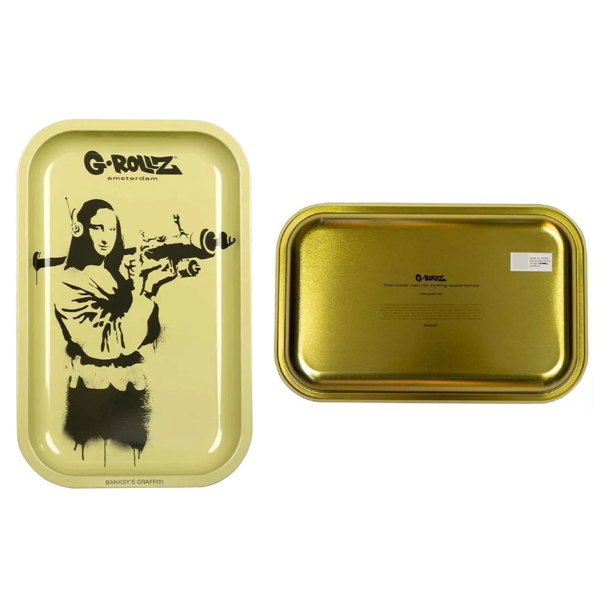 Street Art Banksy Metal Rolling Tray With Pre Rolls Cones and Rolling ...