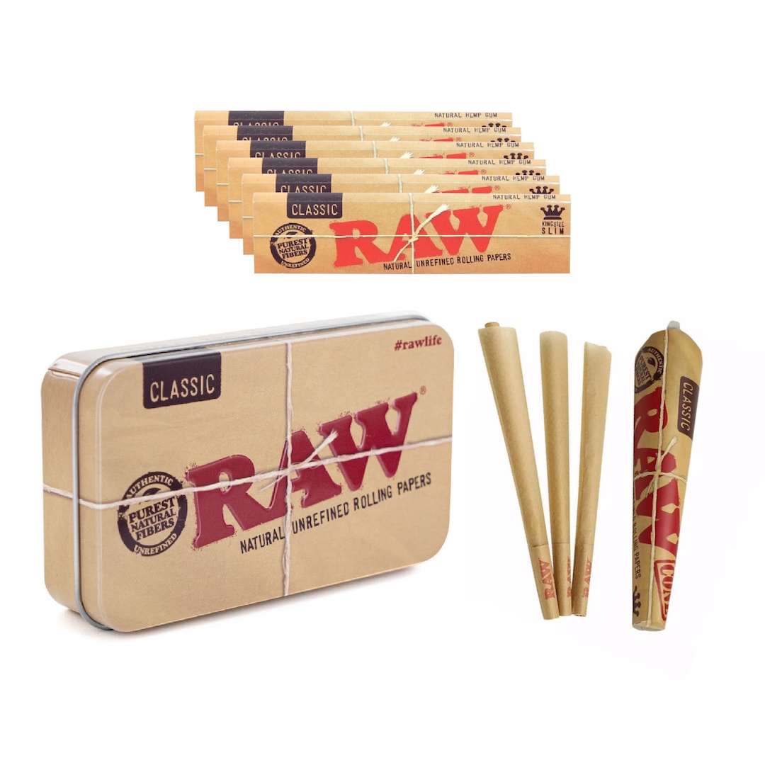 RAW Metal Box Stoner Kit for Beginners Gift for Stoner Boyfriend - Etsy