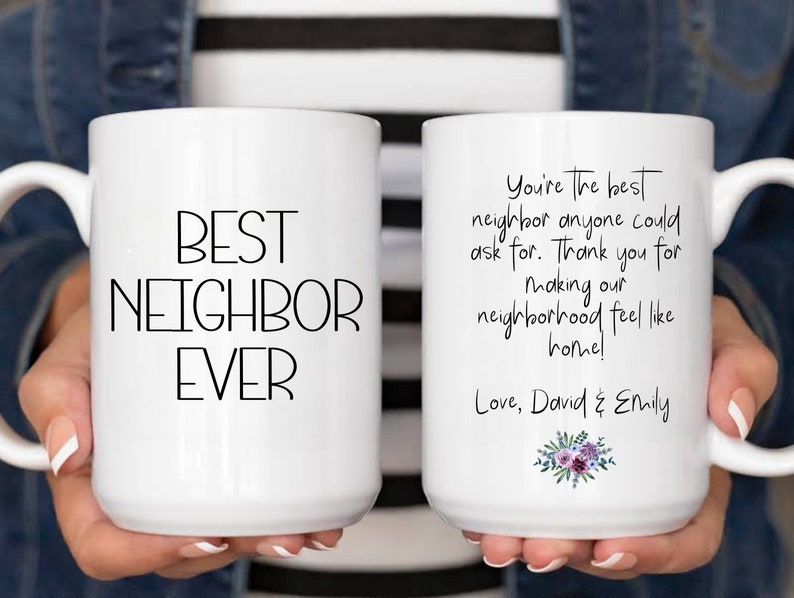 Neighbor Gift, Best Neighbor Ever Mug, Neighbor Moving Away Gift - Etsy