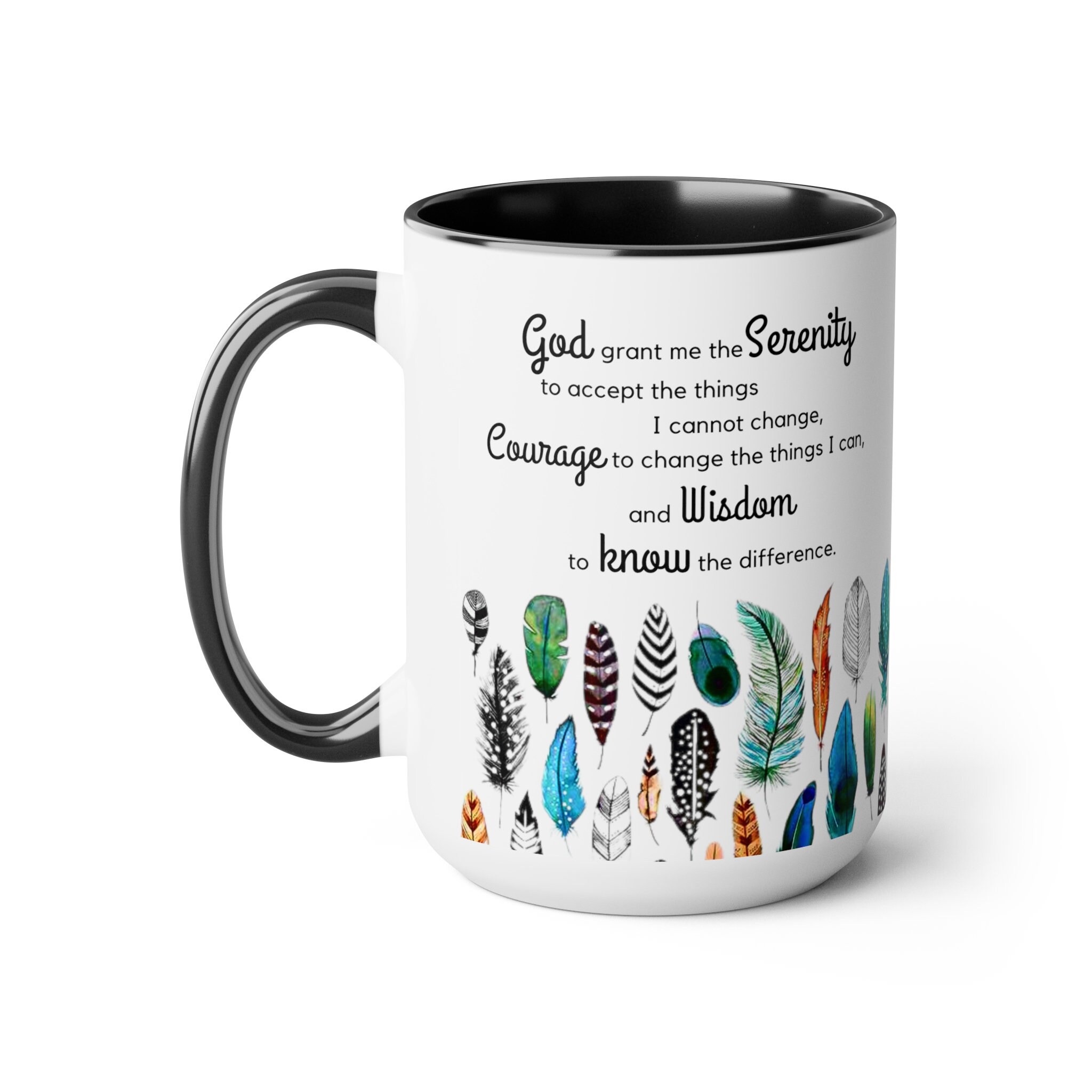 Serenity Prayer Mug, Prayer Coffee Mug Design, "god Grant Me the ...