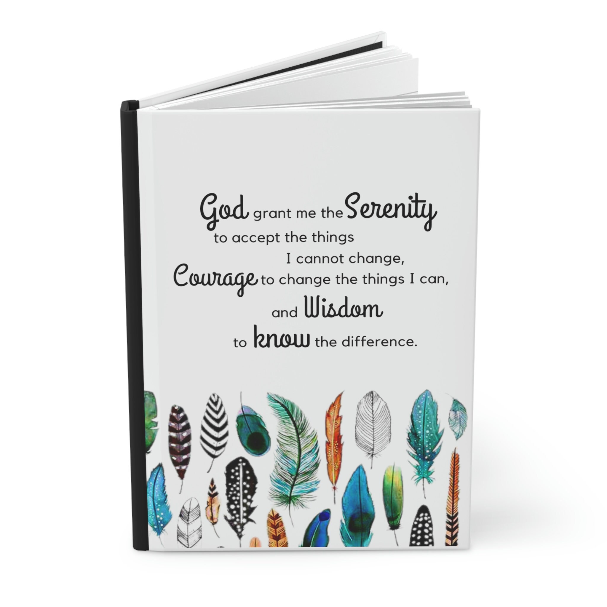 Serenity Prayer Journal, Serenity Prayer Notebook, Prayer Journal ...