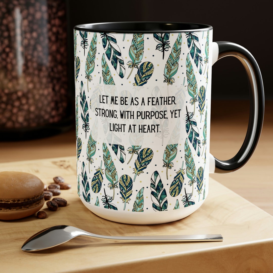 Self Love Mug, Self Care Mug, Affirmations Mug, Gold Heart Affirmation ...