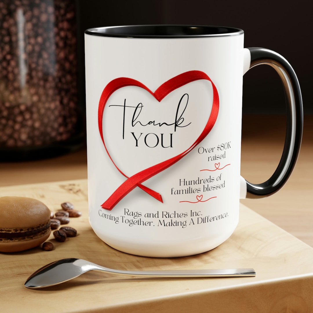 Thank You Mug, Thank You Gift, Personalized Coffee Mug Cup Gift, Thank ...