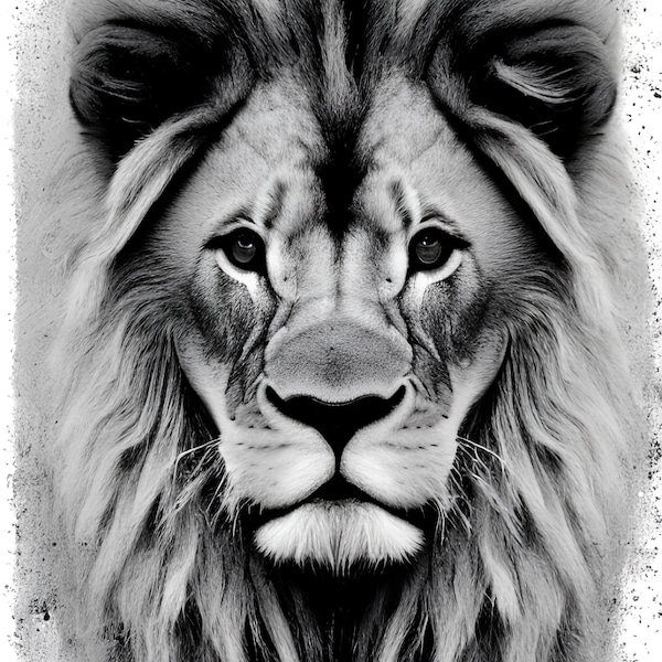 White Lion Head - Etsy