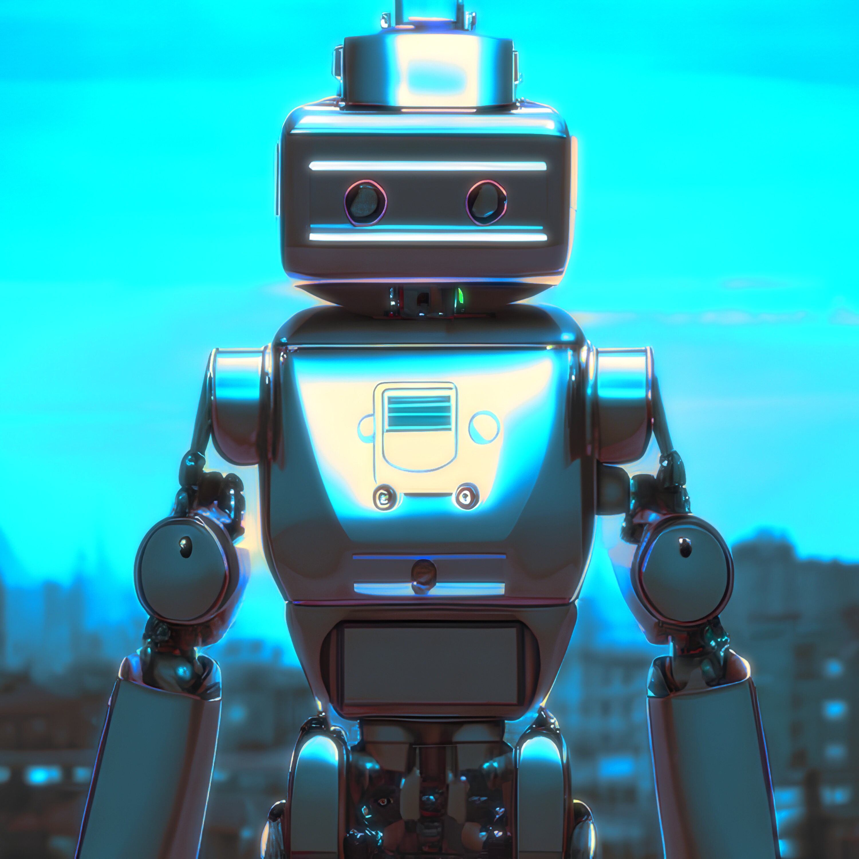 Futuristic Robotics: Colorful Robot Portrait Trio Digital Art - Etsy