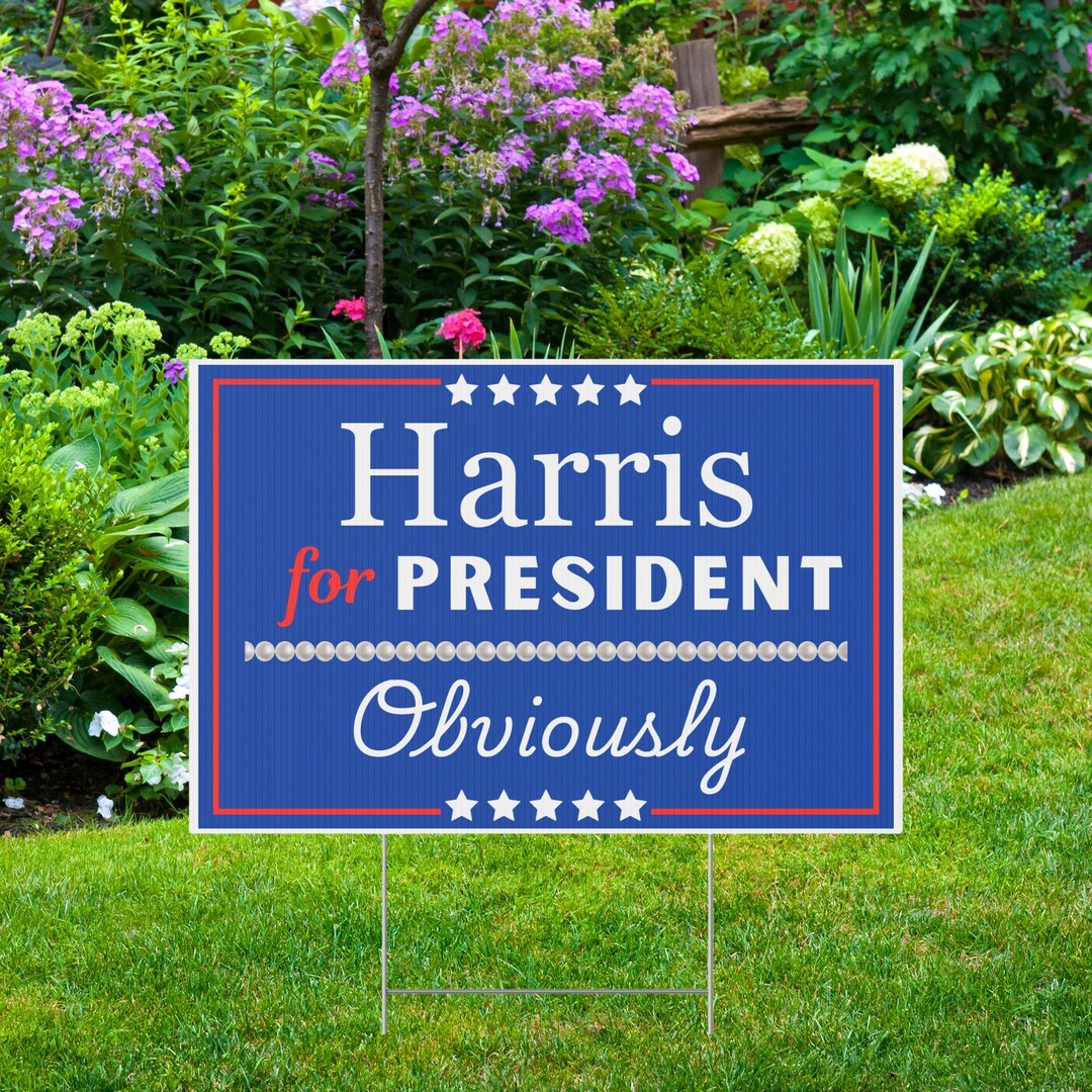 Kamala Harris Yard Sign Harris for President Madam President I'm ...