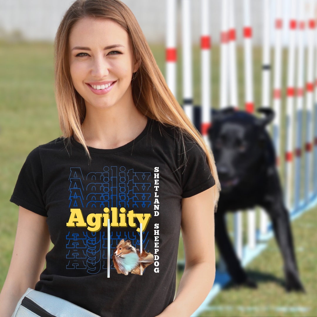Agility Reverb Sheltie T-shirt Shetland Sheepdog Agility Shirt High in ...