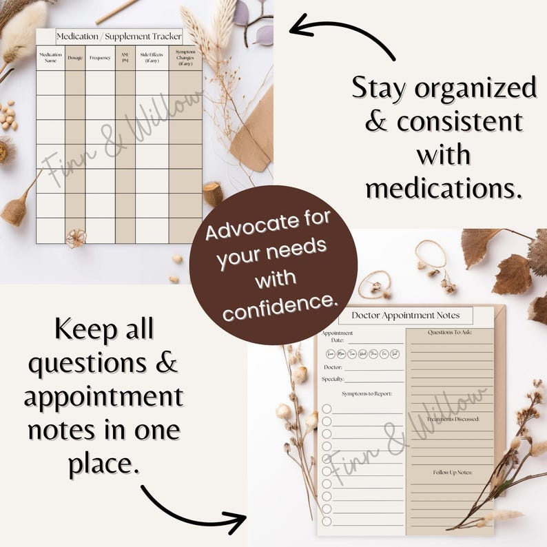 Endometriosis Printable Symptom Tracker | Endo Warrior Self-help ...