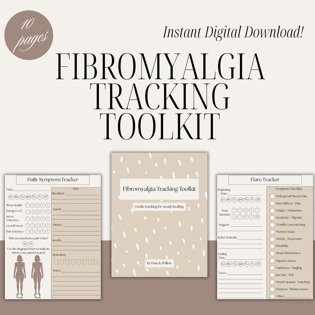 Fibromyalgia Tracker Printable | Chronic Illness Symptom Log | Daily ...