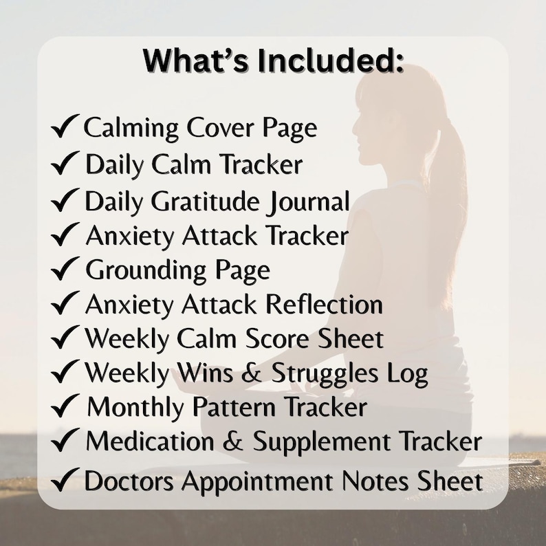 Anxiety & Panic Attack Symptom Tracker | Adult and Teen Mental Health ...