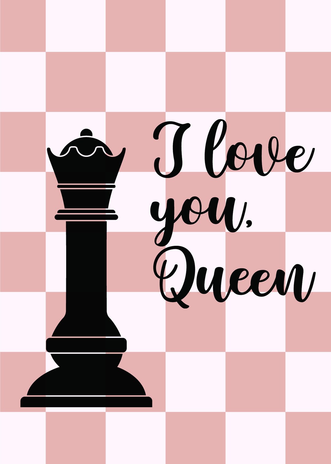 I Love You, Queen - Instant Download Printable 5x7 Postcard/greeting ...