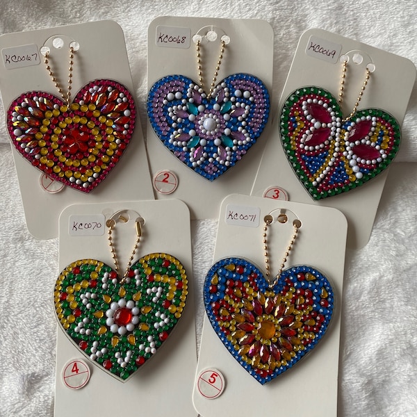 Diamond Art Keychain - Etsy