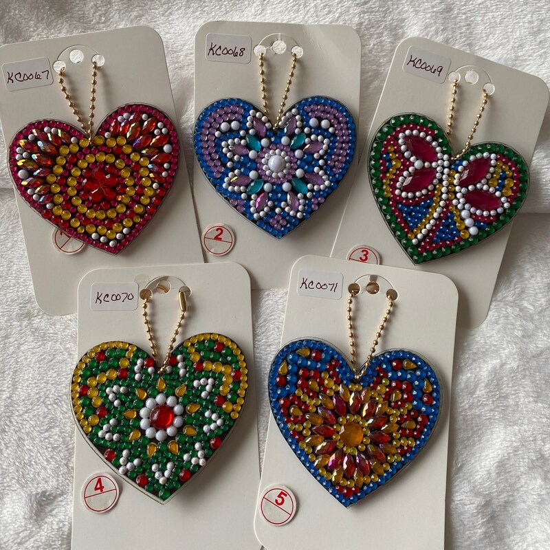 Completed Diamond Art Keychain - Etsy