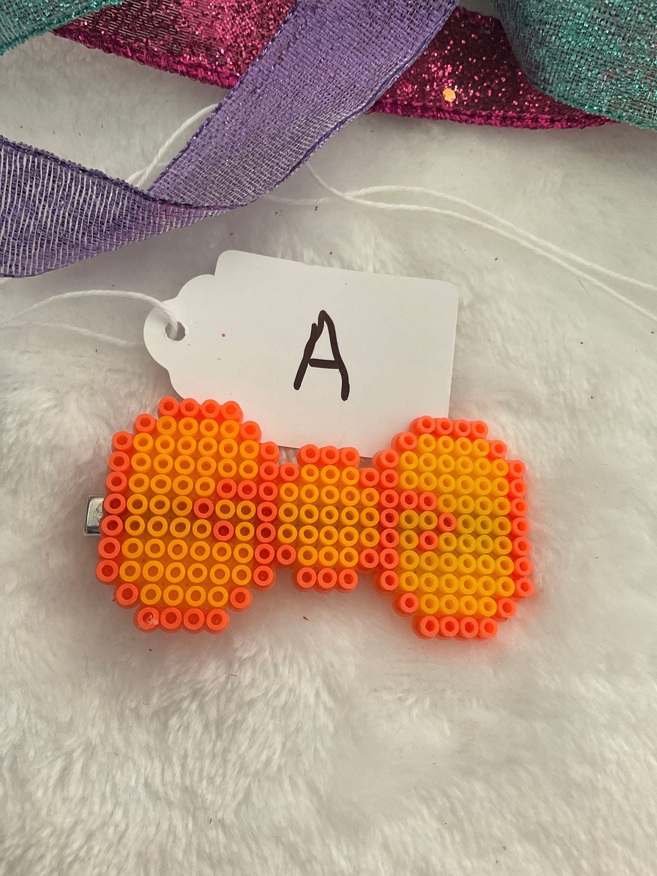 Mini Perler Bead Hair Bows - Etsy