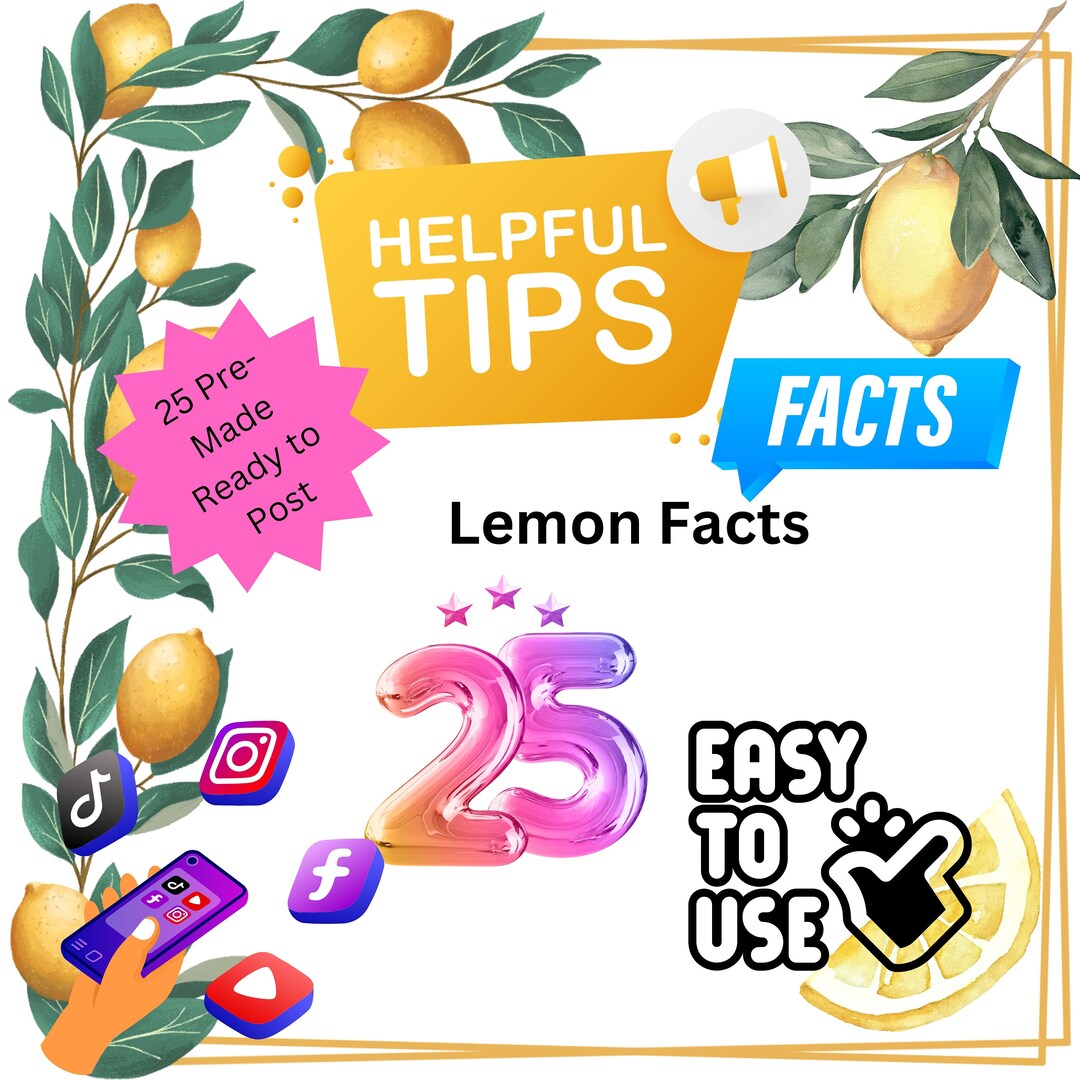 Fascinating Lemon Facts You Need to Know Perfect for - Etsy