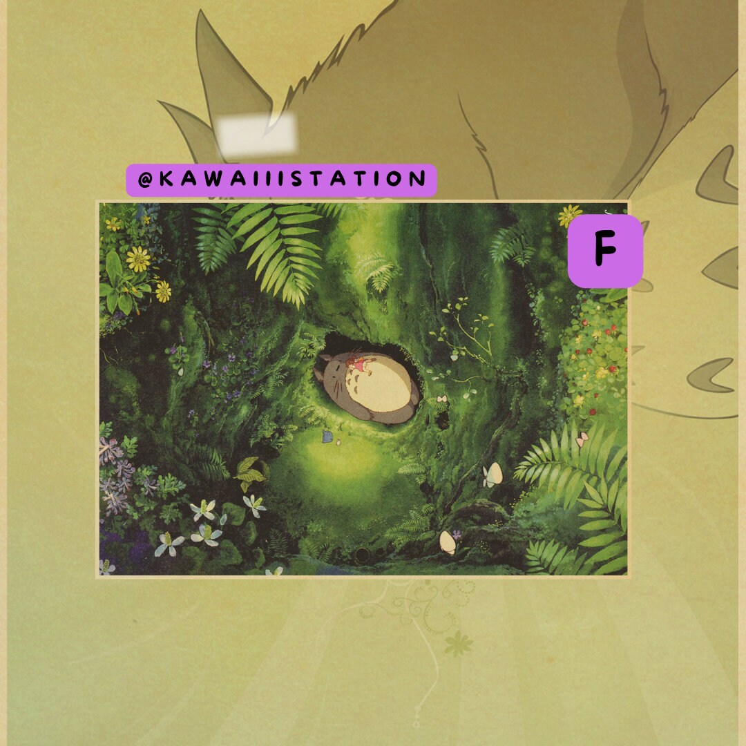 My Neighbour Toto Anime Manga Poster Canva gifts for Him japanese Anime ...