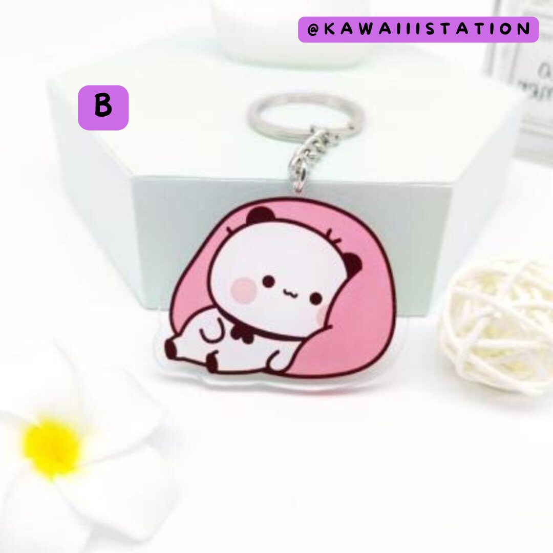 Bubu Dudu Keychain Cute Cartoon Couple Ornament Pendant - Etsy UK