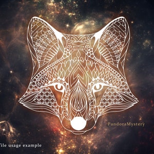 Fox Zentangle / Zentangle Svg / SVG Files for Cricut / Fox Silhouette ...