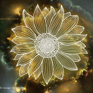 Sunflower Zentangle / Zentangle Svg / SVG Files for Cricut / Sunflower ...