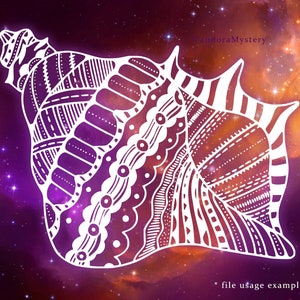 Shell Zentangle / Zentangle Svg / SVG Files for Cricut /shell ...