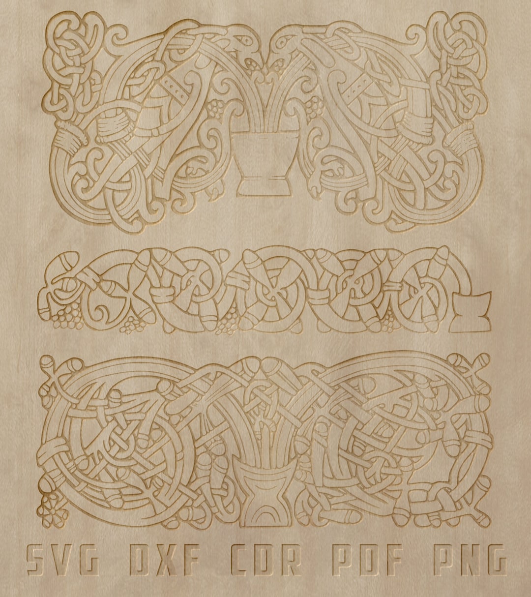 Celtic Knotwork Vector Files / Celtic Knotwork Silhouette / Celtic ...