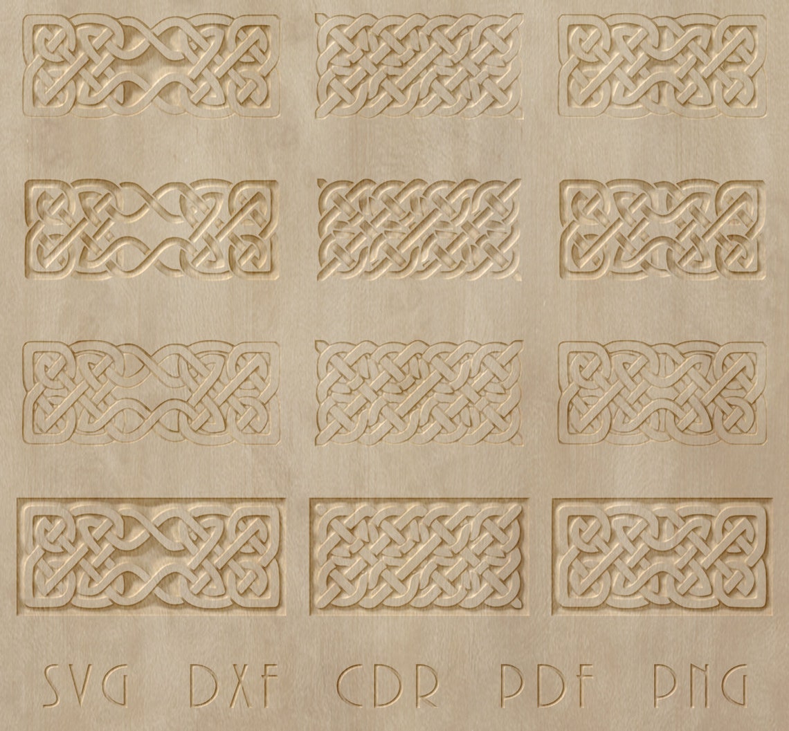 Celtic Ornament Set / Celtic Pattern / Celtic Vector Files / Celtic Elements / Celtic Silhouette ...