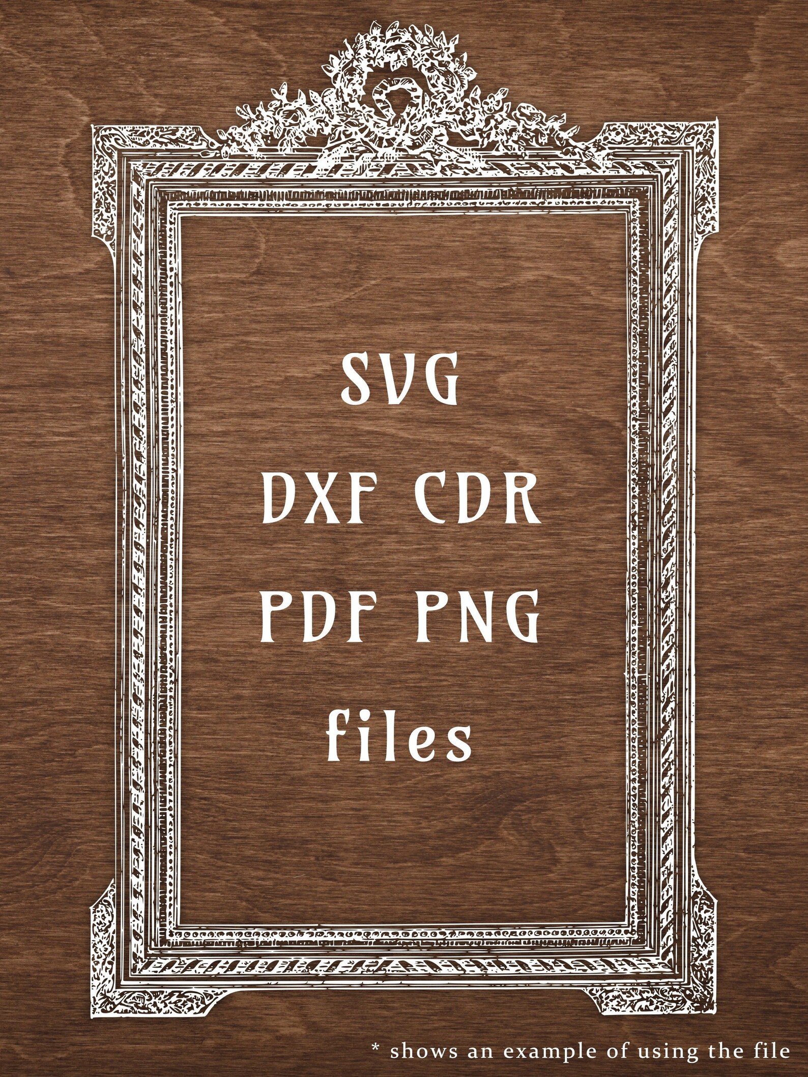 Vintage Frame Vector Files / Vintage Frame Svg / Baroque Frame ...