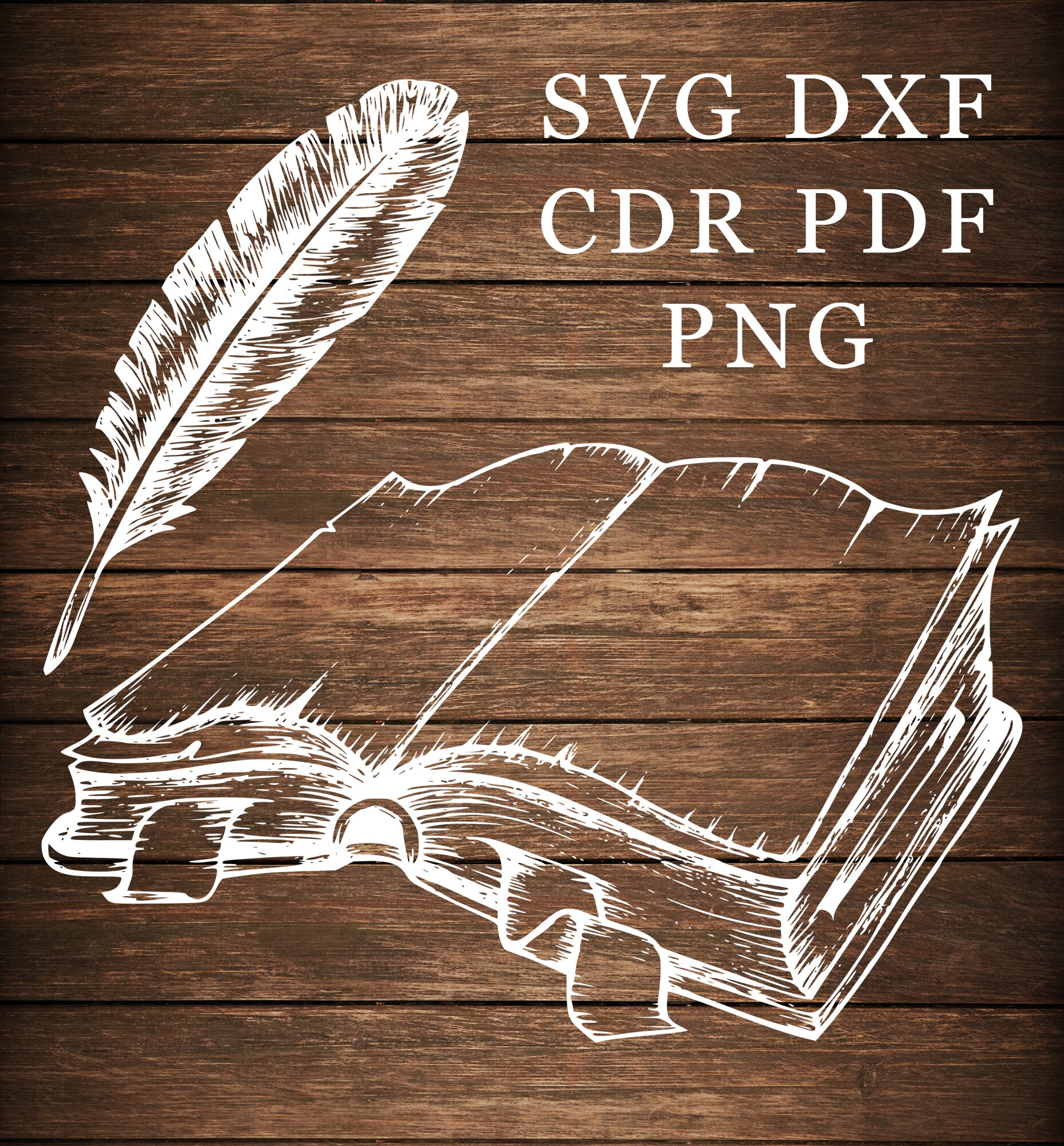 Book Frame Vector Files / Frame Svg / Vintage Book Clipart / - Etsy