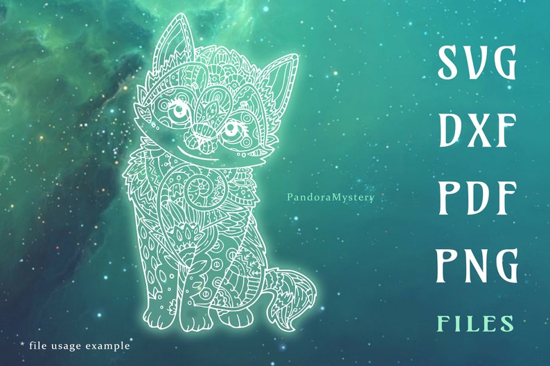 Cat Zentangle / Zentangle Svg / SVG Files for Cricut / Cat Silhouette ...