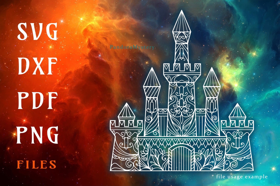 Castle Zentangle / Zentangle Svg / SVG Files for Cricut / Castle ...