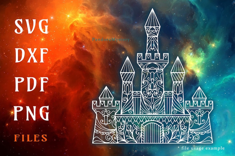 Castle Zentangle / Zentangle Svg / SVG Files for Cricut / Castle ...