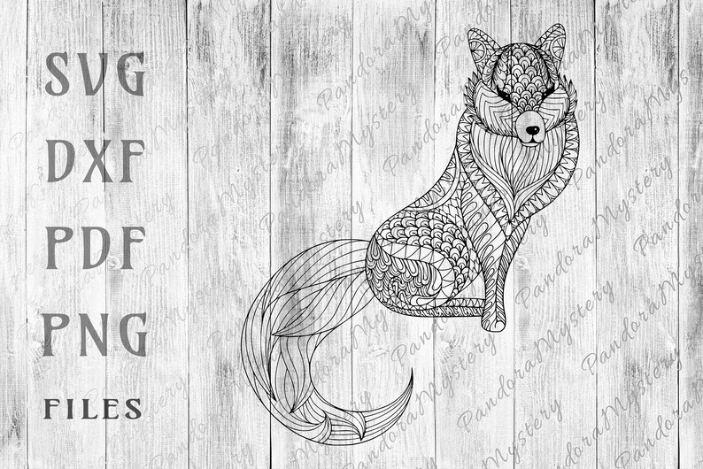 Fox Zentangle / Zentangle Svg / SVG Files for Cricut / Fox Silhouette ...