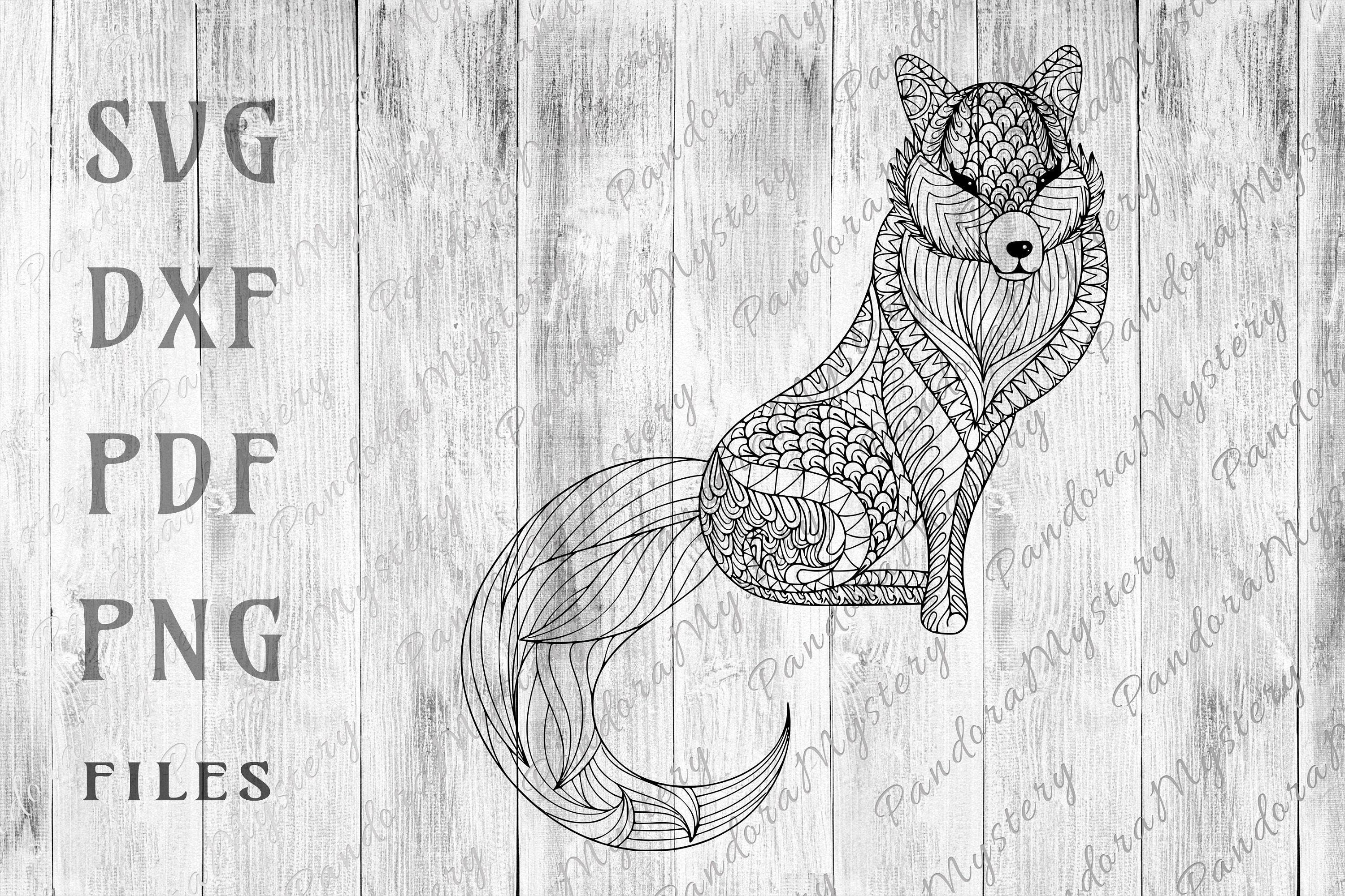 Fox Zentangle / Zentangle Svg / SVG Files for Cricut / Fox Silhouette ...