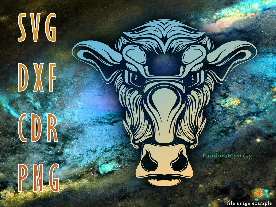 Cyber Cow Zentangle / Zentangle Svg / SVG Files for Cricut / Cow ...