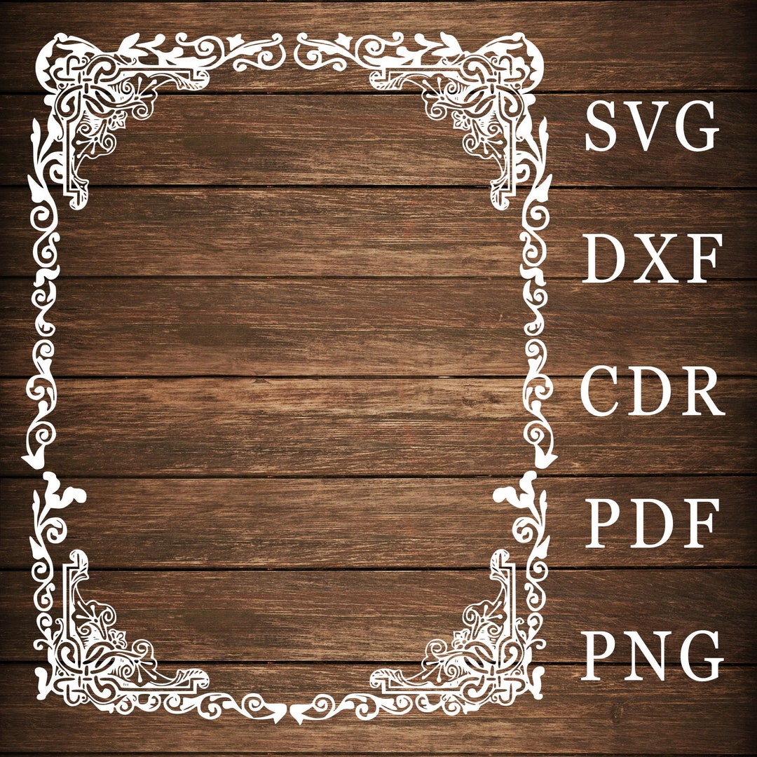 Vintage Frame Vector Files / Vintage Frame Svg / Vintage Clipart ...