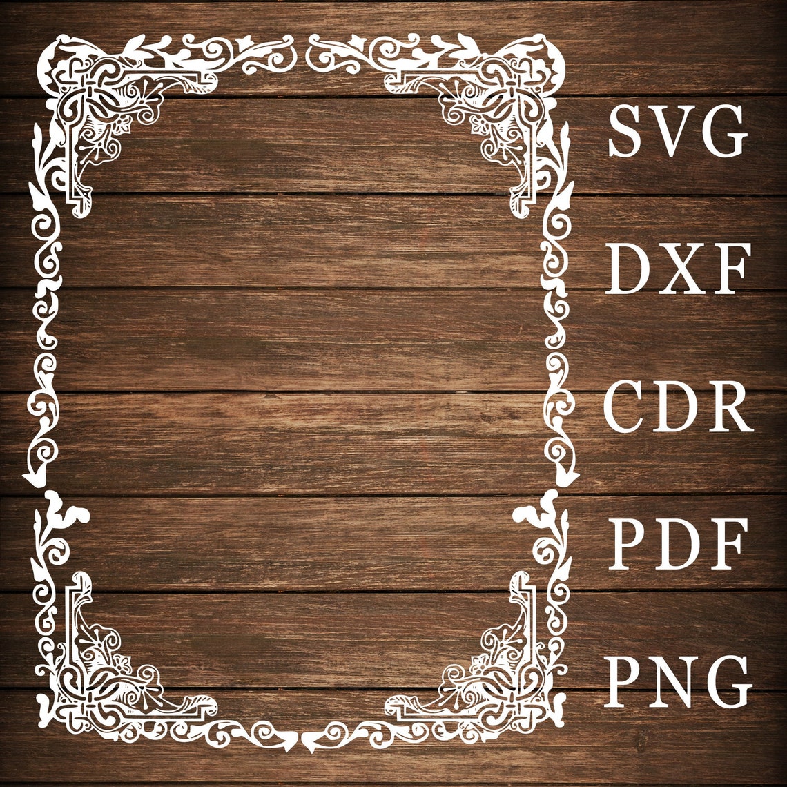 Vintage Frame Vector Files / Vintage Frame Svg / Vintage Clipart ...