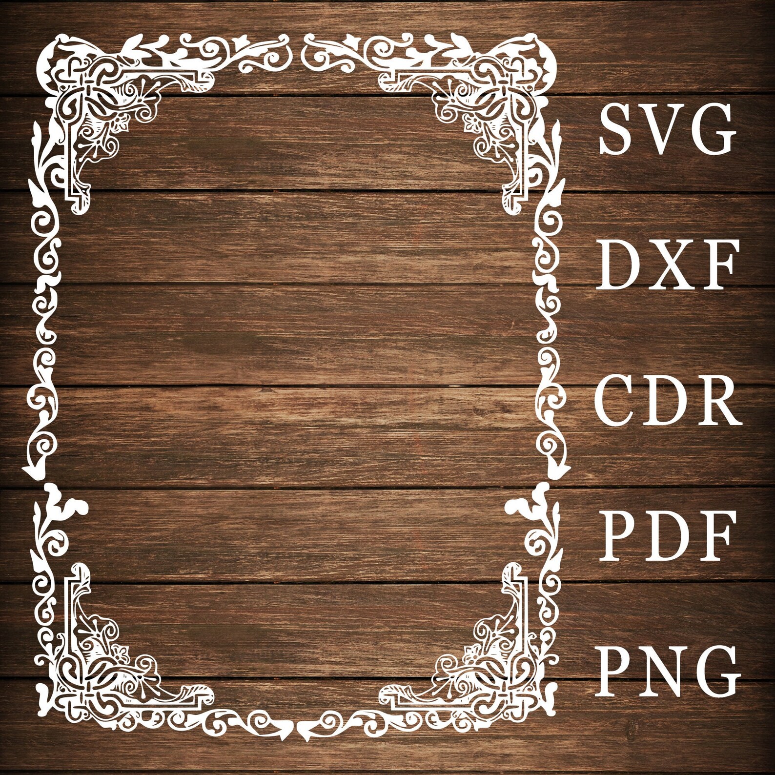 Vintage Frame Vector Files / Vintage Frame Svg / Vintage - Etsy