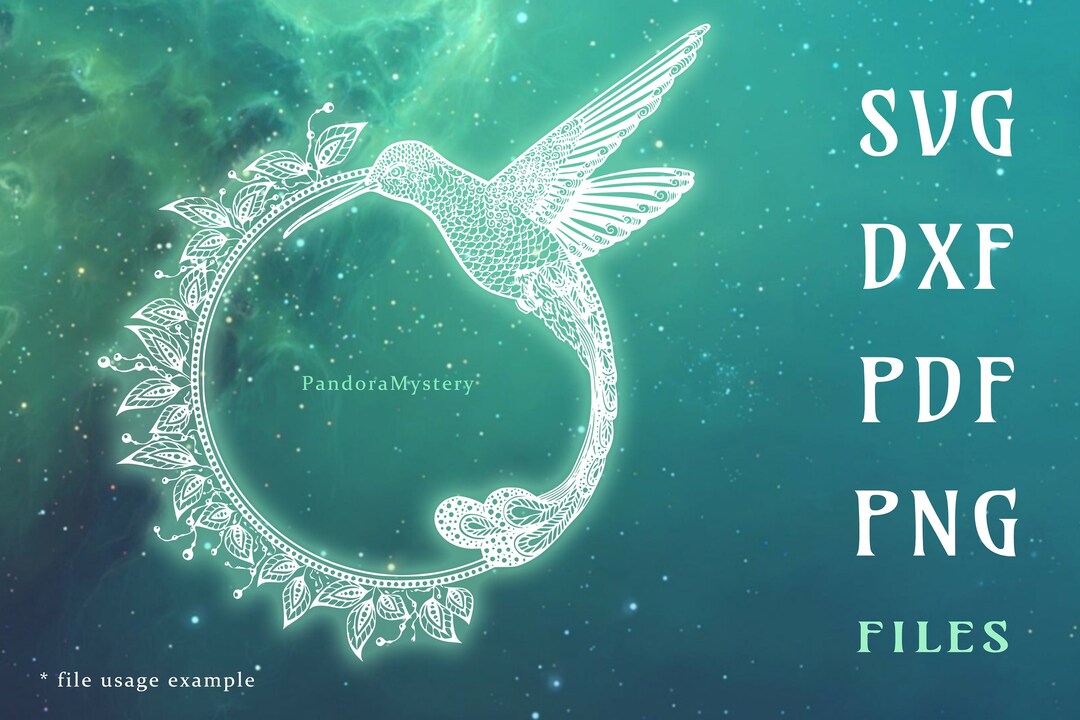 Colibri Zentangle / Zentangle Svg / SVG Files for Cricut / Colibri ...