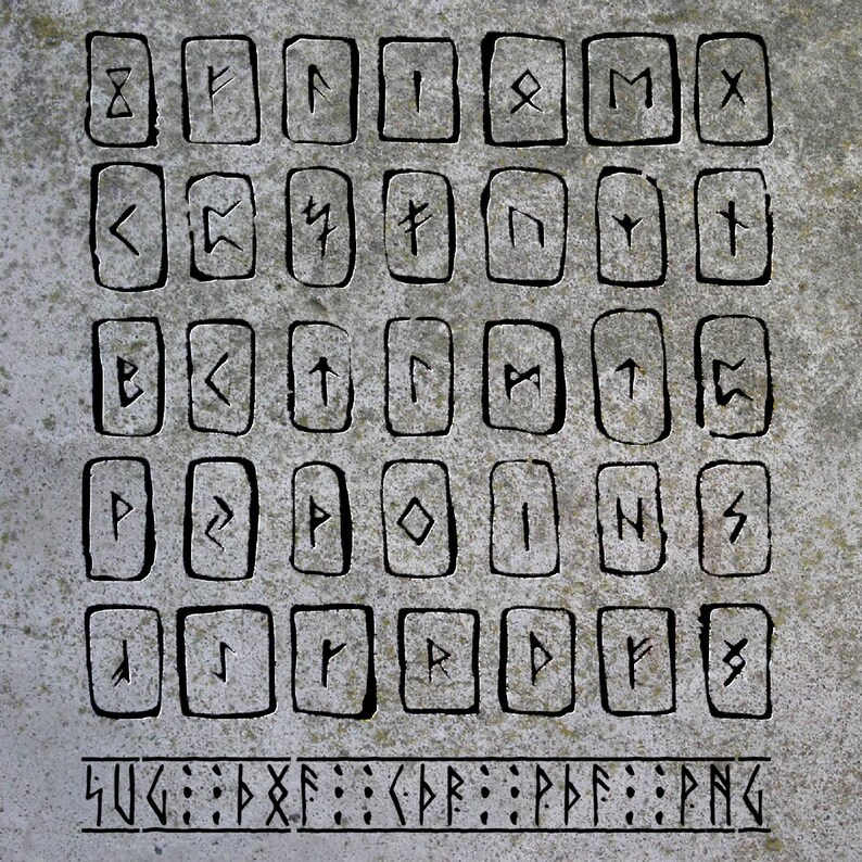 Viking Runes Vector Files / Viking Runes Svg / Runes Silhouette / Runes ...
